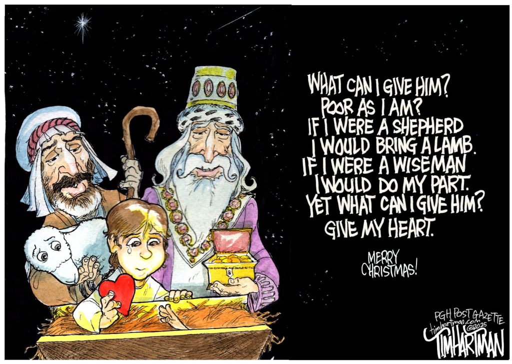 Christmas – Hartman cartoon - Herald-Standard